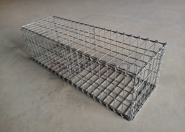 4.0mm Welded Gabion Baskets Spiral Wire Connection Galfan Coated