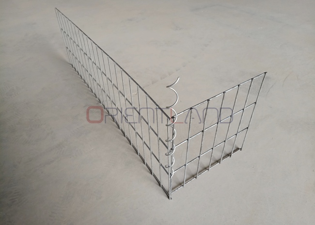4.0mm Welded Gabion Baskets Spiral Wire Connection Galfan Coated