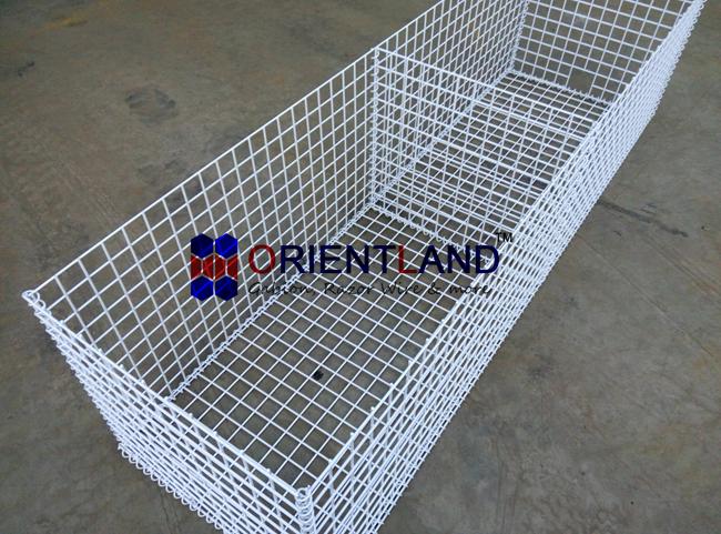 Heavy Gauge Pvc Coated Welded Mesh Gabions Baskets 2m L X 0.5m W X 0.5m H