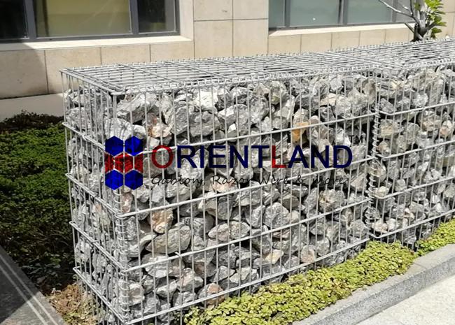 Rust Proof Galfan Coated Welded Gabion Baskets , Garden Wall Decorative ...