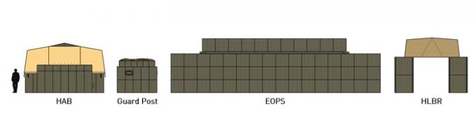 Rapid Deployed Welded Mesh 3mm Hesco Containers