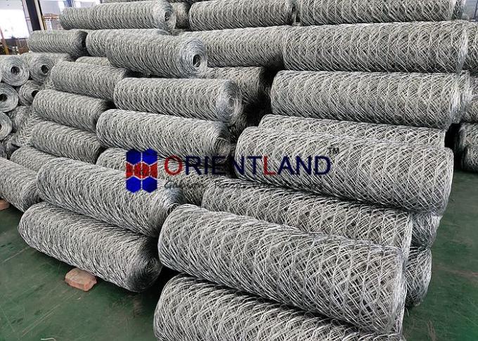 80×100mm Double Twisted Gabion Mesh Sheets Rolls