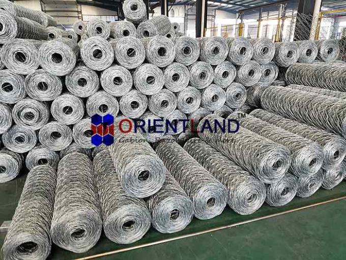 2.7mm Diameter 25m Length 8 X 10cm Mesh Gabion Wire Baskets