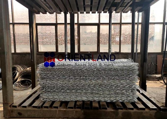 Iso 9001 Galfan Coastal Defence Woven Mesh Gabions
