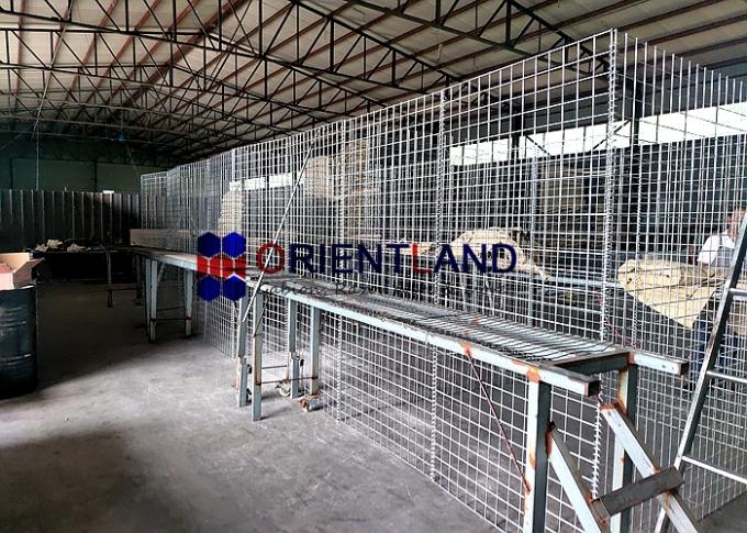 2.13m Military Bastion Sand Filled Barriers Retaining Wall Protection