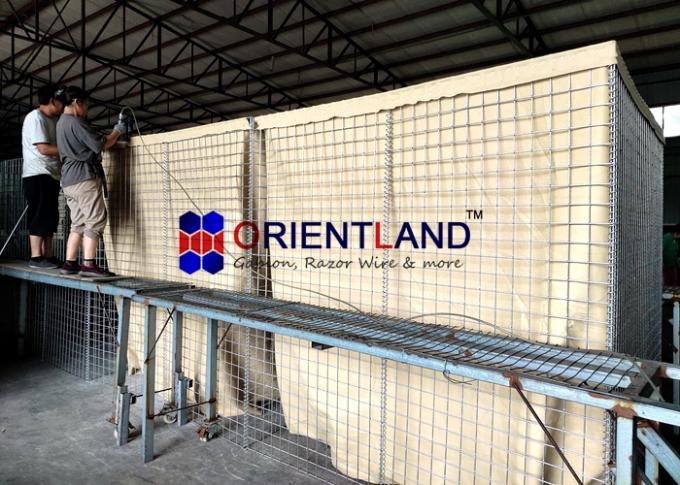 2.13m Military Bastion Sand Filled Barriers Retaining Wall Protection