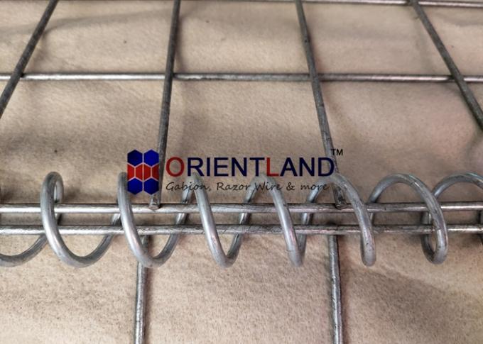 Non Woven Permeable Geotextile Lined Welded Mesh Barrier Heavy Duty