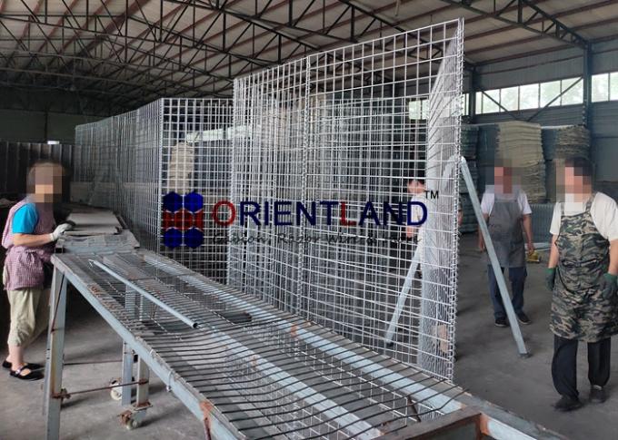 Non Woven Permeable Geotextile Lined Welded Mesh Barrier Heavy Duty