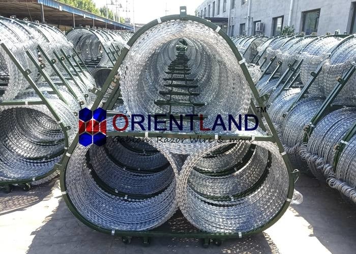 Concertina Razor Wire Fence For Rapid Deployment System 2.5mm Diameter ...