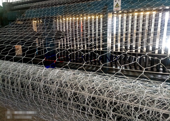 High Tensile Strength Reinforced Gabion Wire Baskets Double Twisted